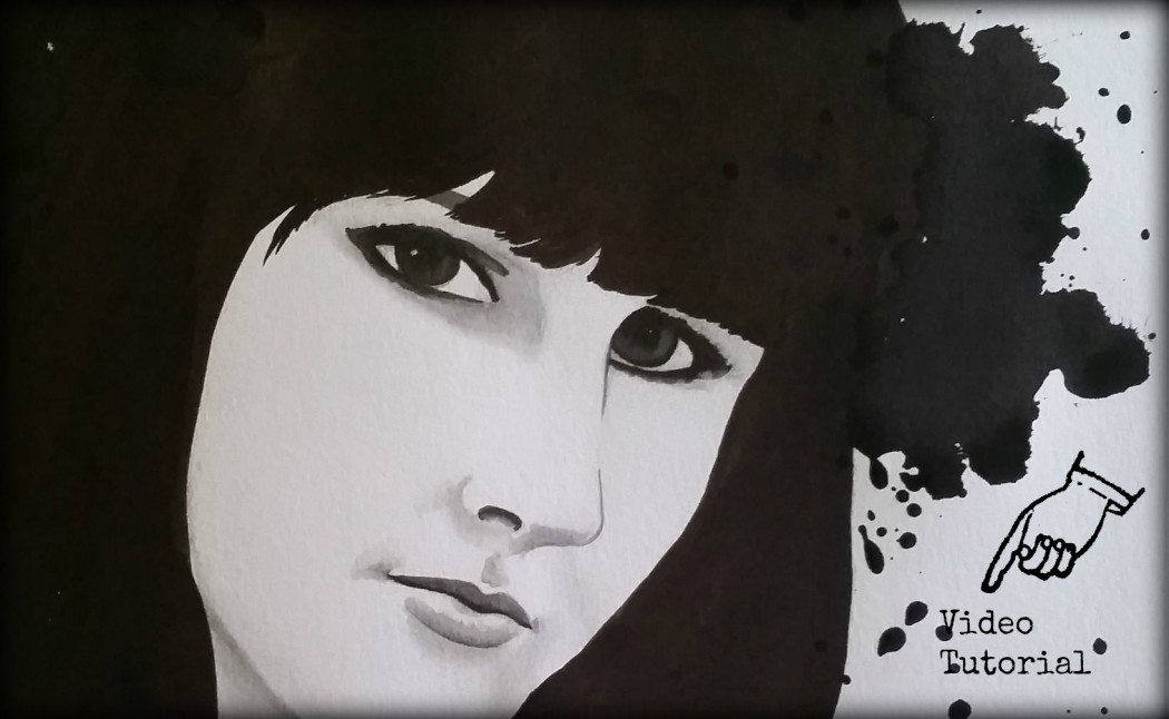 India Ink Portrait Tutorial • Art Supply Guide